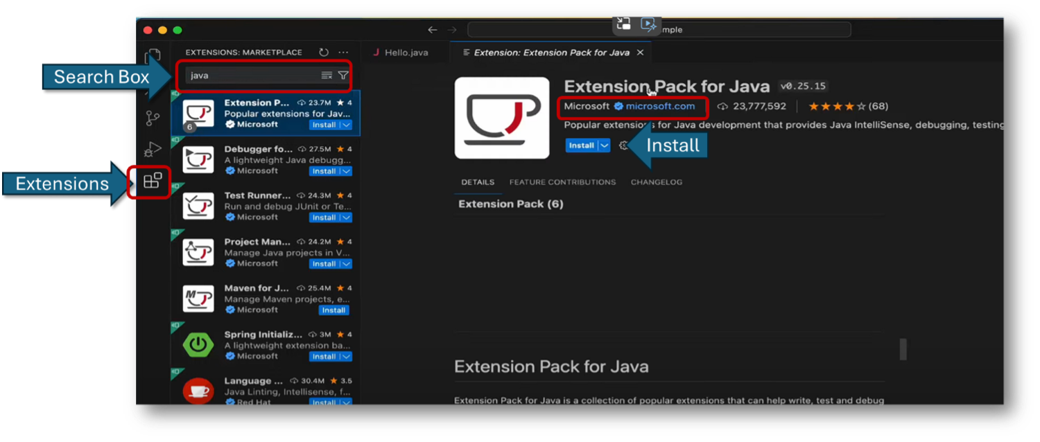 How to setup VS Code to use Java in MacOS – Ferglo.com